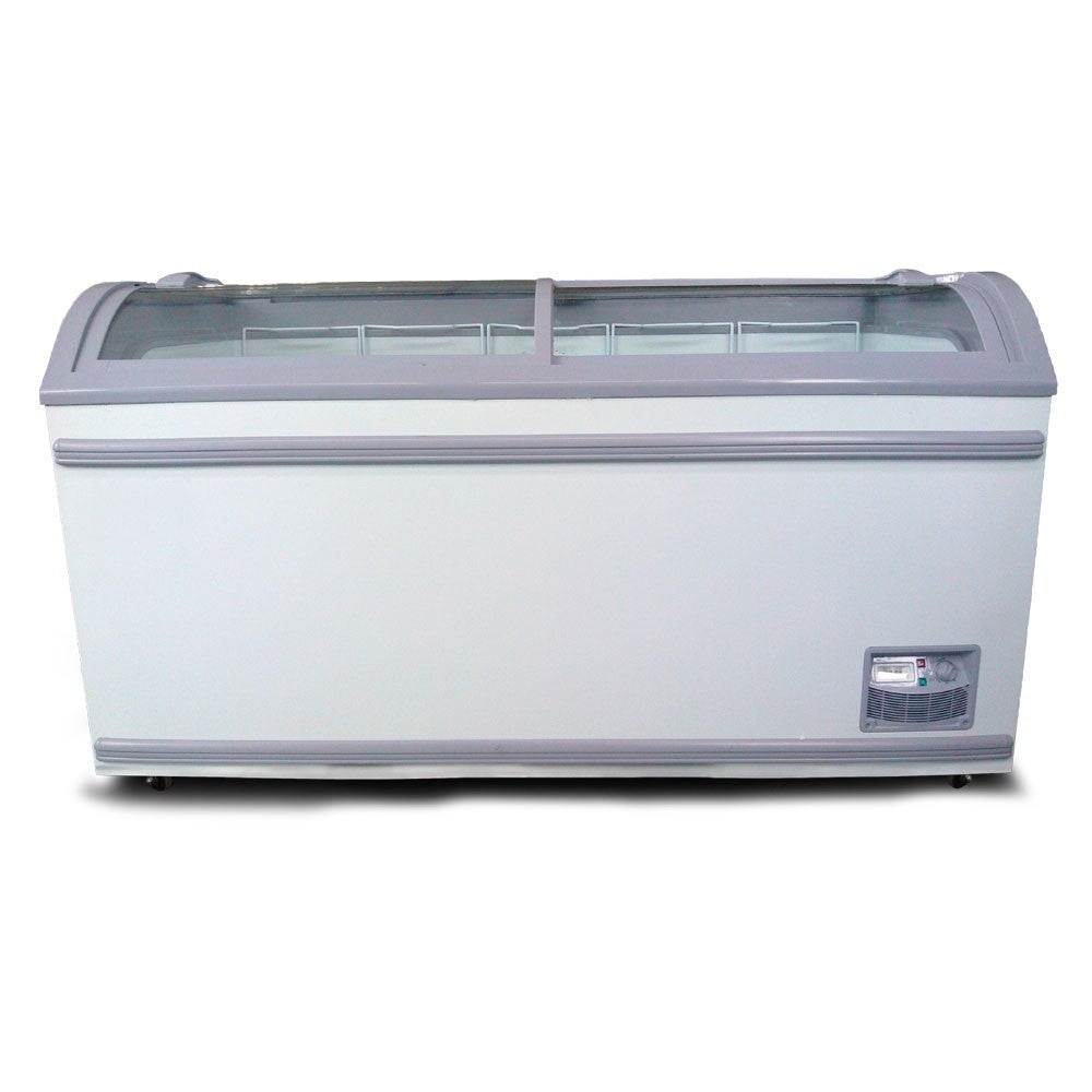 Coldline XS500YX 58" Curved Glass Top Display Ice Cream Freezer with ...