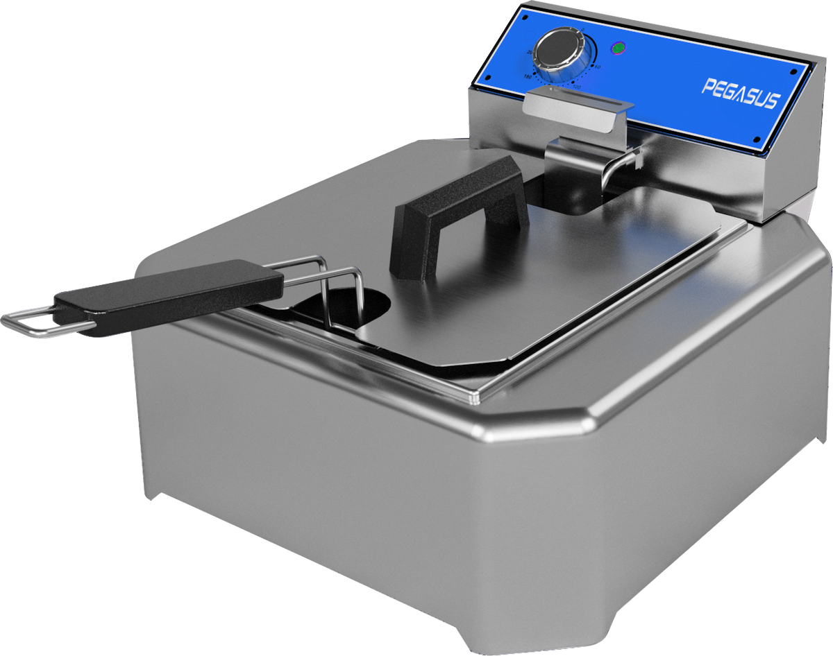 Pegasus FRC-10E 10 lb Electric Countertop Fryer Thermostatic Control ...